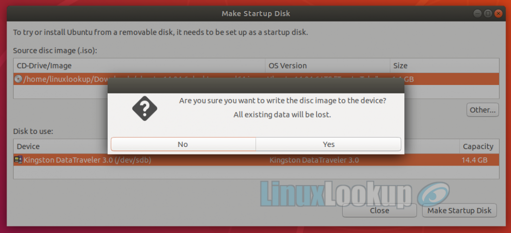 Create a bootable Ubuntu USB stick from within Ubuntu Desktop | Linuxlookup Create a bootable Ubuntu USB stick from within Ubuntu Desktop | Linuxlookup